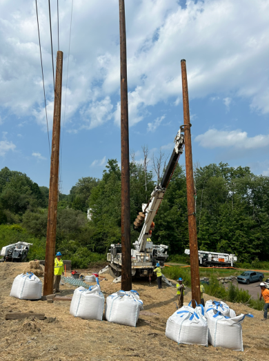 K24-5 Emergency Pole Replacement Project | Vermont Electric Power Company